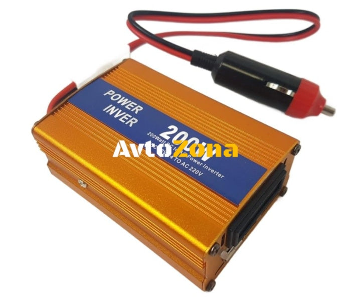 Преобразувател от 12V на 220V волта - 200W | Avtozona