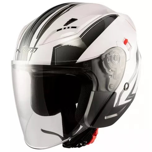 Скутер каска APRO YORK WHITE/GRAY | Avtozona